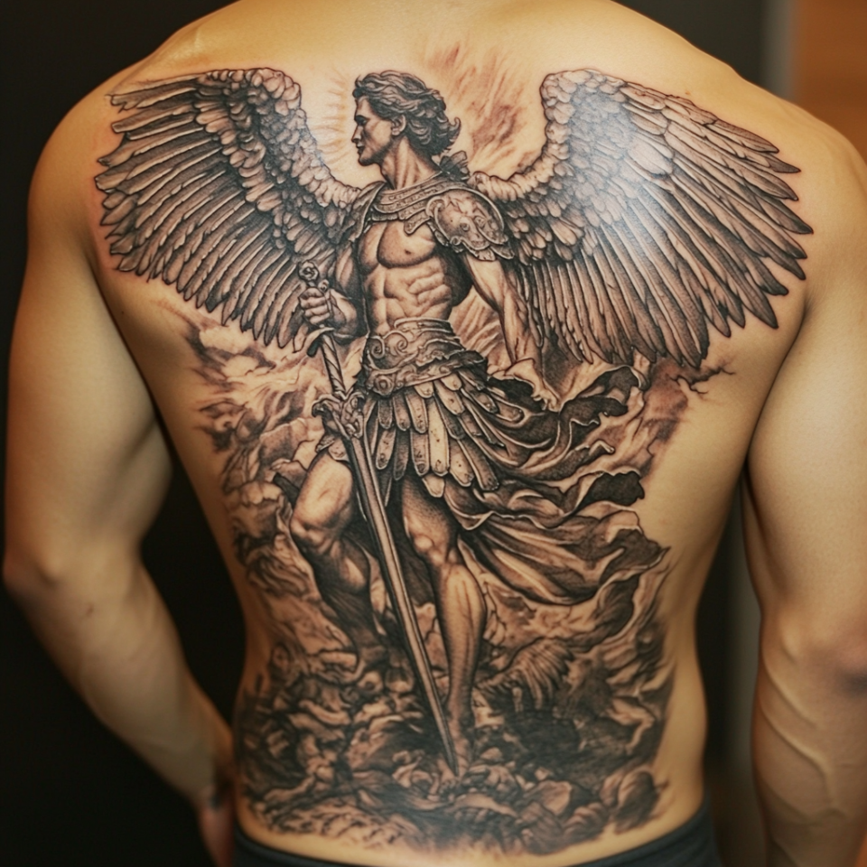 Archangel Michael Tattoo Ideas for Women - women tattoo ideas