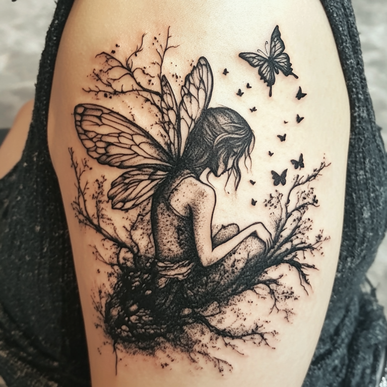 Whimsy in Ink: Exploring the Magic of Dainty Fairy Tattoos for Women ...